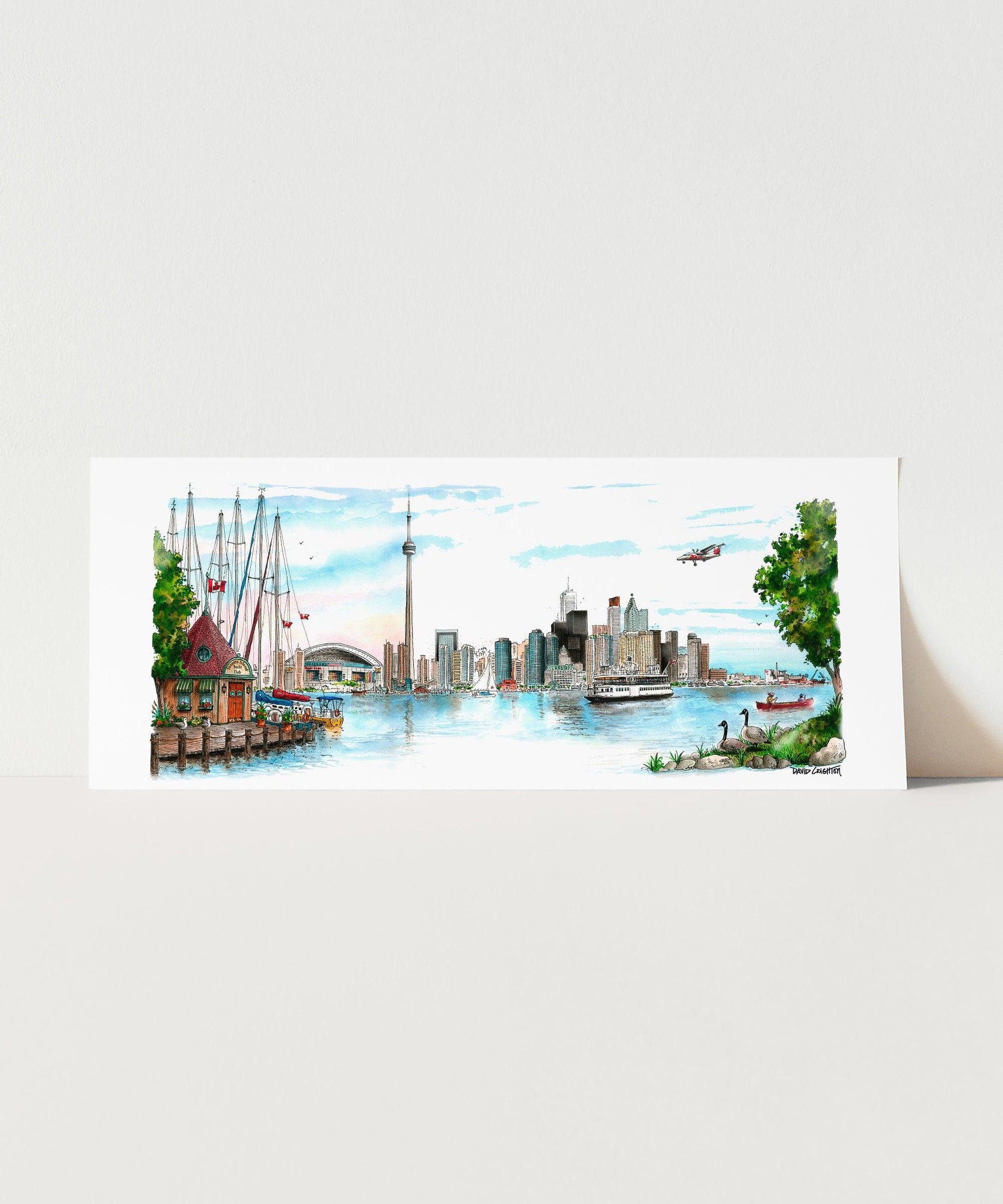 Toronto Skyline Poster - Totally Toronto Art Inc.