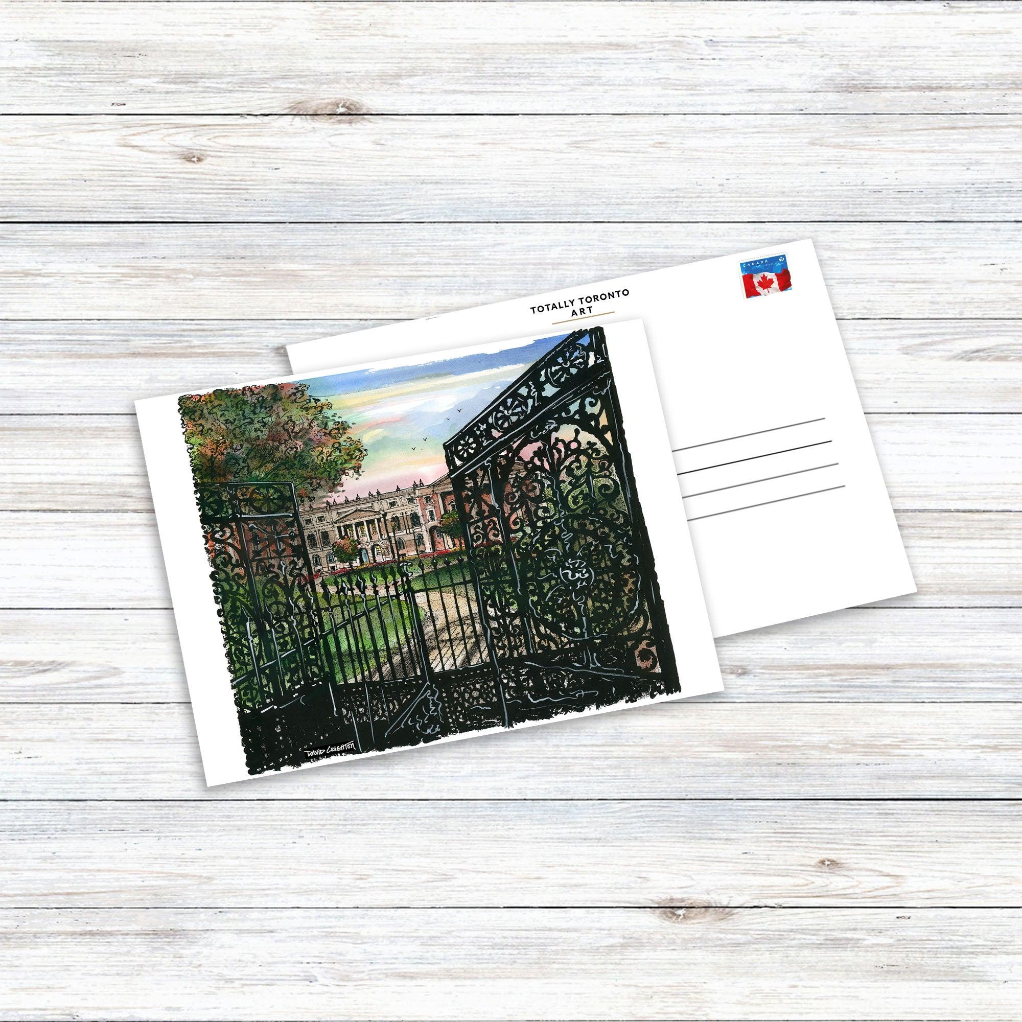 Osgoode Hall Gates Toronto Postcards | Totally Toronto Art