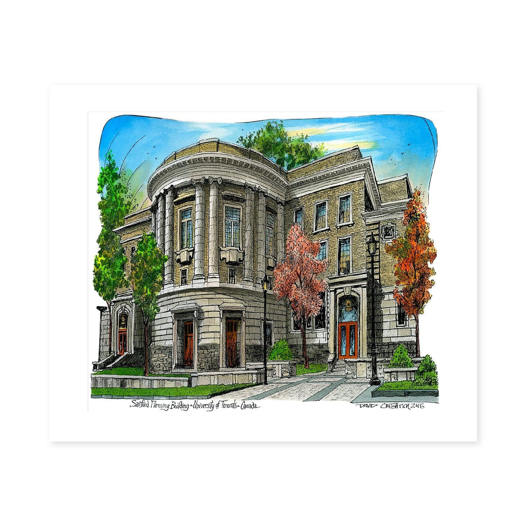 University of Toronto Sir Sandford Fleming Faculty Building Art Print ...